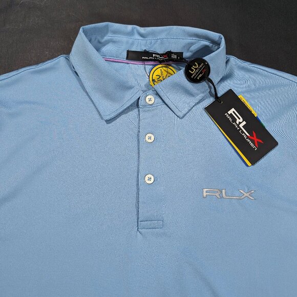 RLX Ralph Lauren | Shirts | Rlx Ralph Lauren Performance Wicking Stretch Golf Polo Shirt Size M ...